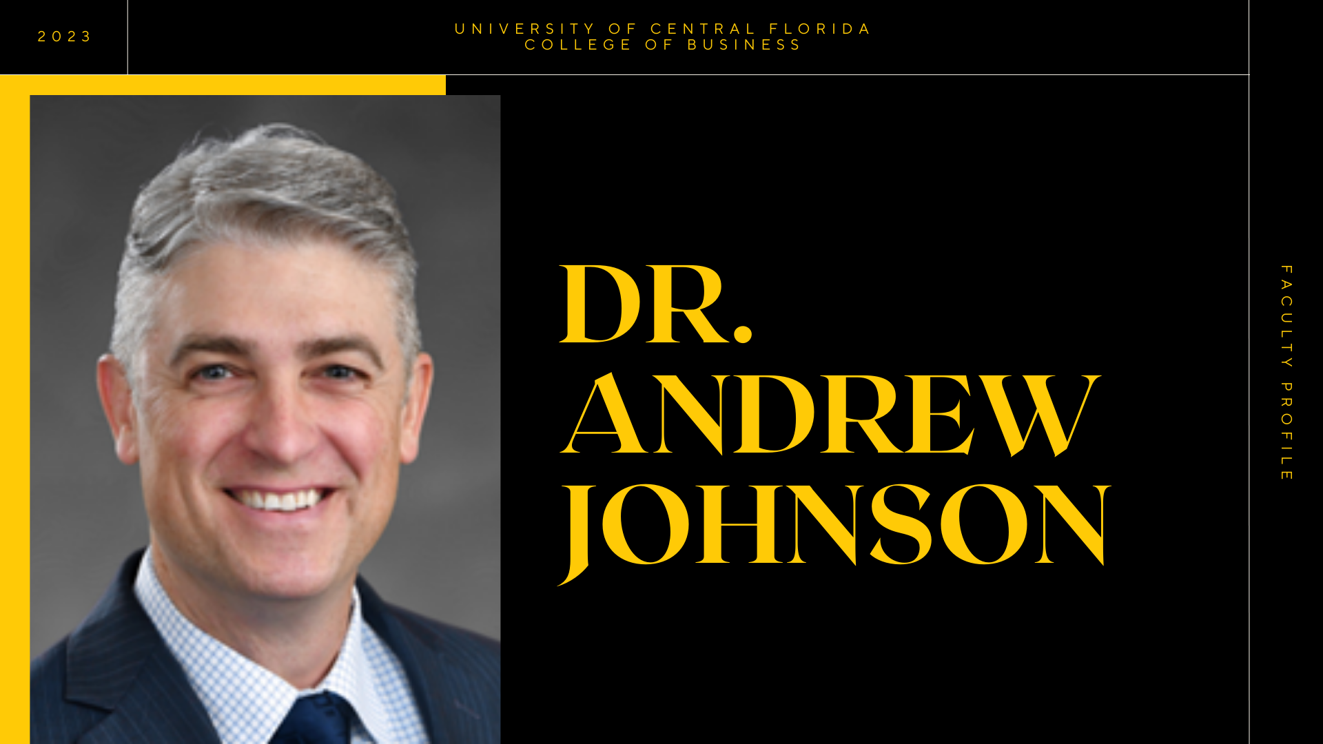 Faculty Spotlight: Dr. Andrew Johnson - College of Business